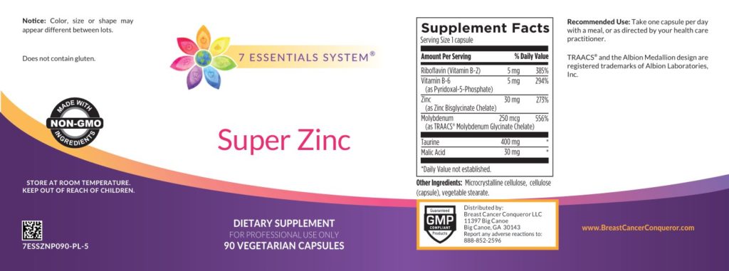 Super Zinc - Breast Cancer Conqueror