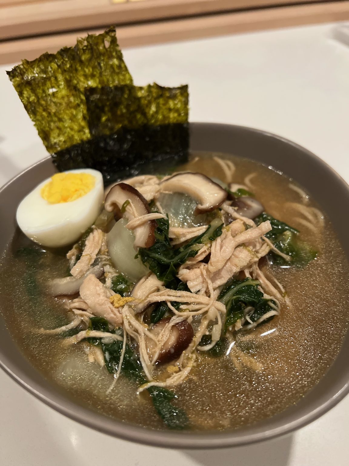 Miso Chicken Soup - Breast Cancer Conqueror