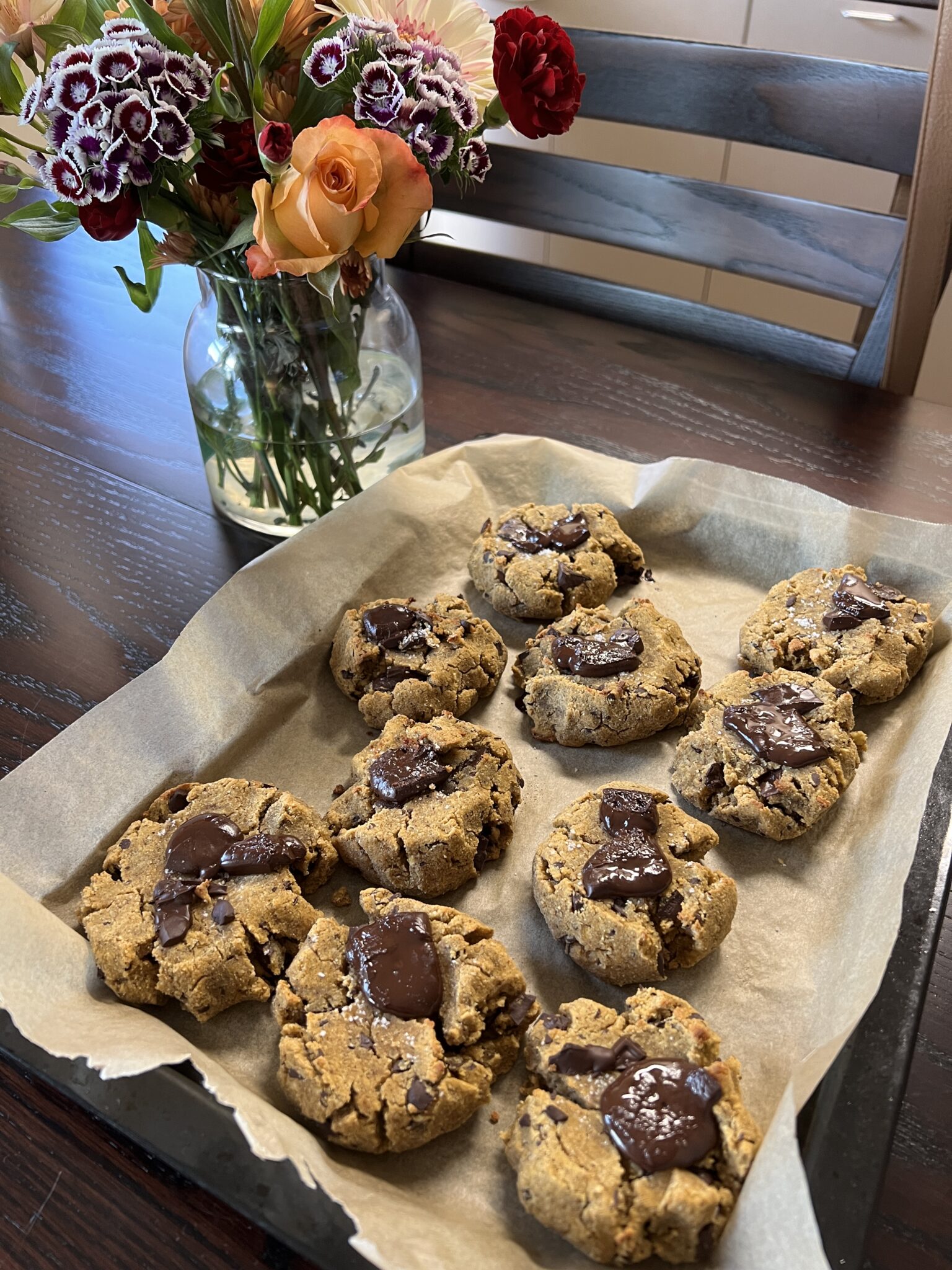 Pumpkin-Spiced Chocolate Chip Cookies - Breast Cancer Conqueror