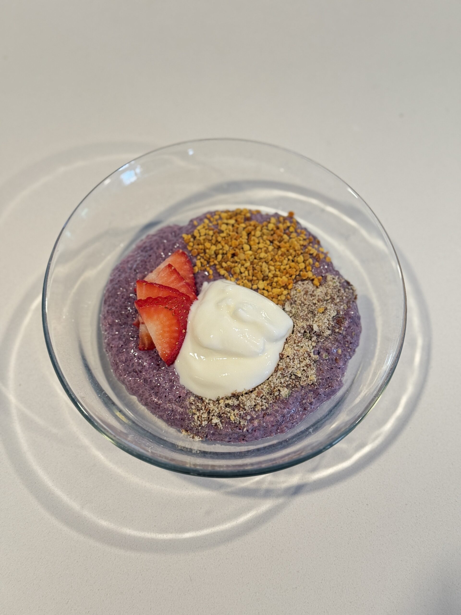 Blueberry Smoothie Chia Seed Pudding - Breast Cancer Conqueror