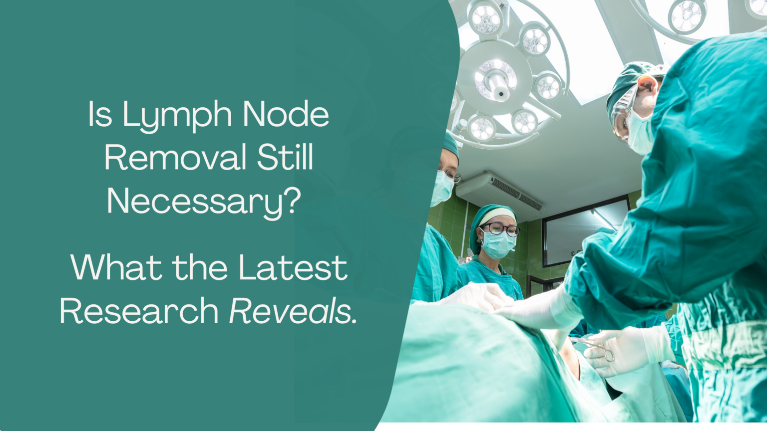 Should you remove lymph nodes? Maybe not...