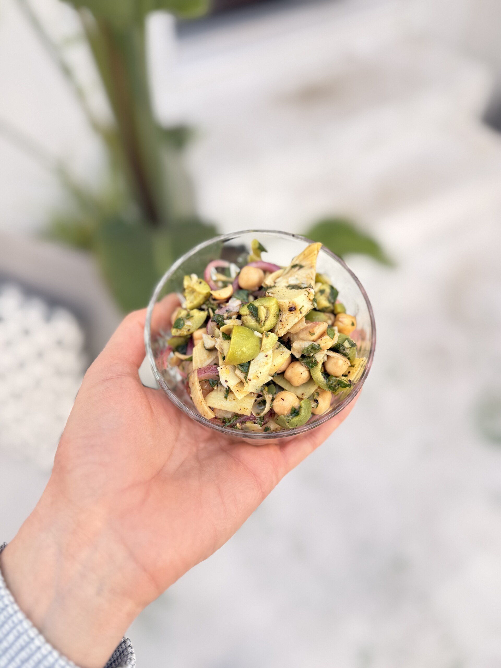 Marinated Za'atar Bean & Olive Salad - Breast Cancer Conqueror